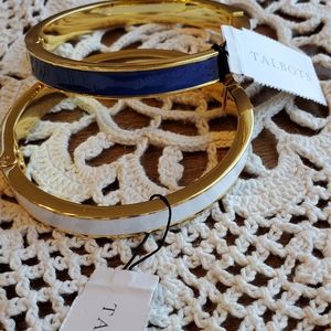 Talbots | Jewelry | Talbots Enamel Hinged Bangle Bracelet | Poshmark
